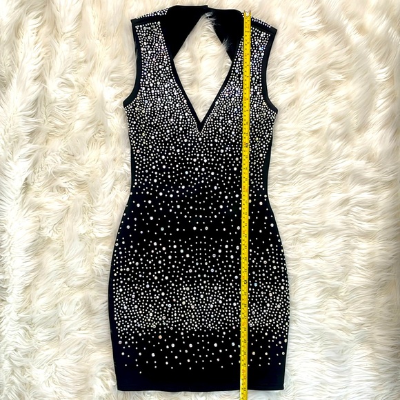 Hot Miami Styles | Dresses | Hot Miami Styles Rhinestone Crystals Black ...